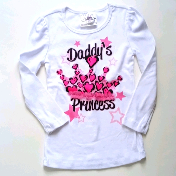 Beautees | Shirts & Tops | Nwot Daddys Princess Crown Star Long Tee Sz ...